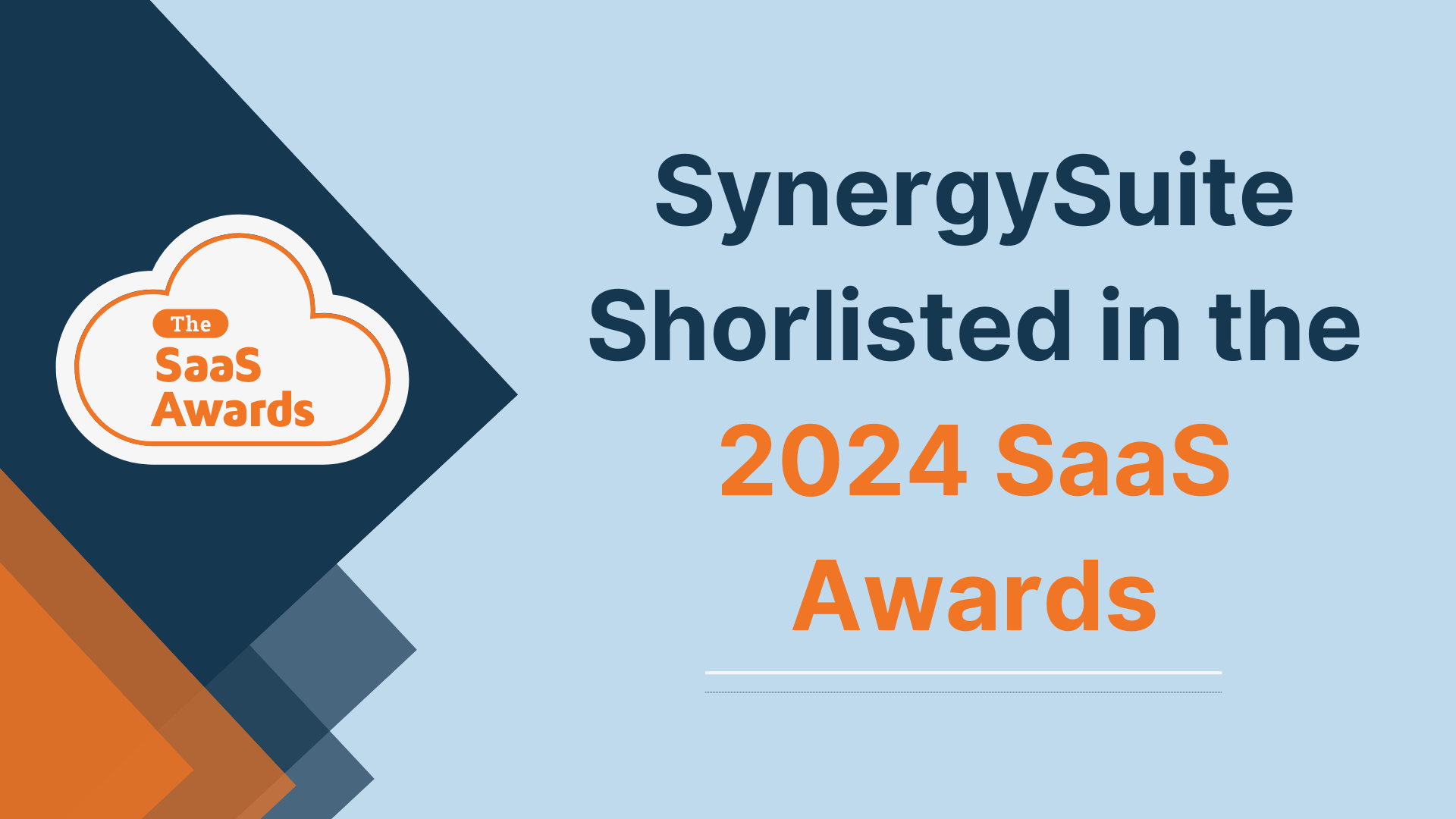 SynergySuite Shortlisted at the 2024 SaaS Awards - SynergySuite