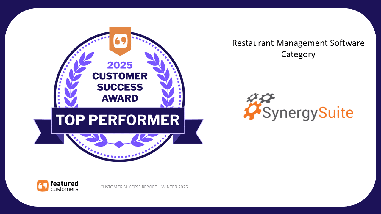 SynergySuite Earns Top Performer in 2025 Restaurant Software Report - SynergySuite