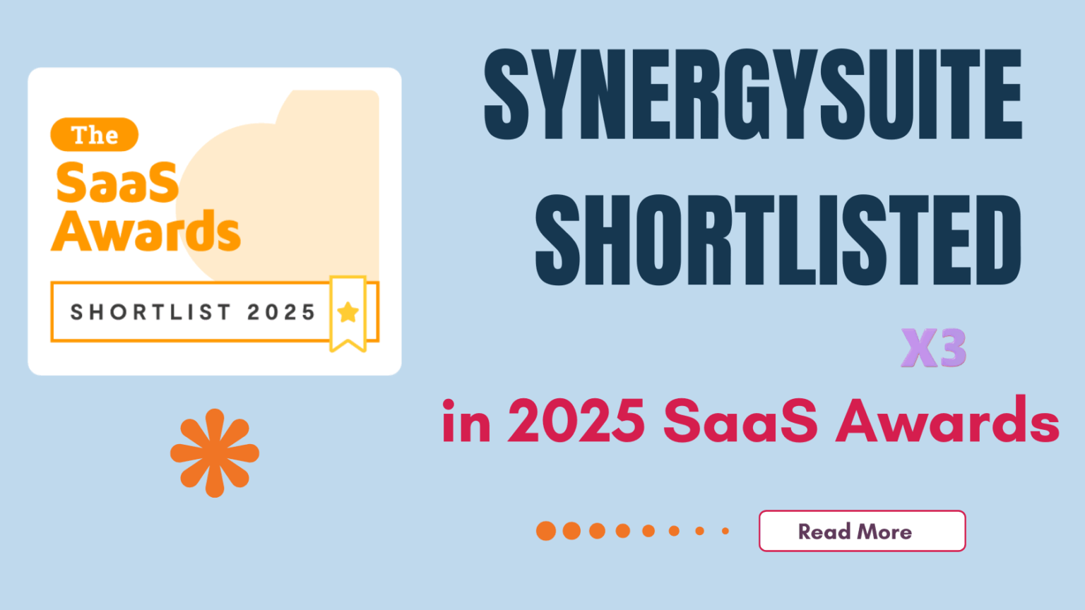 SynergySuite Shortlisted in the 2025 SaaS Awards - SynergySuite